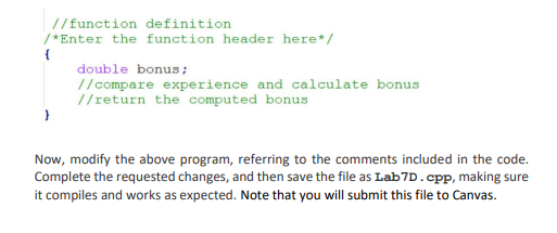 Solved D. Working with Functions Declare and define a | Chegg.com Solved D. Working with Functions Declare and define a | Chegg.com