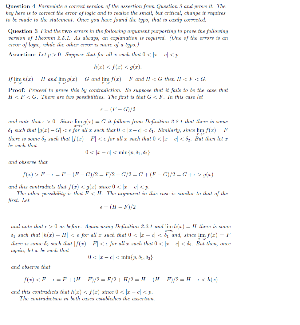 Solved Question 4 Formulate a correct version of the | Chegg.com