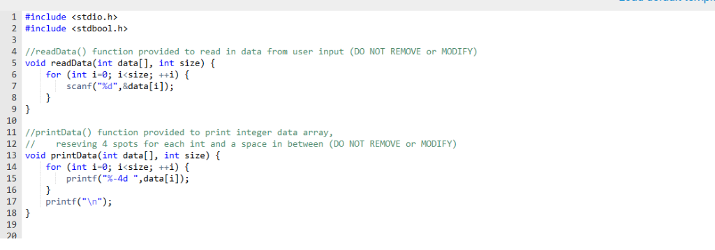 In basic c please with comments so I can reproduce it | Chegg.com
