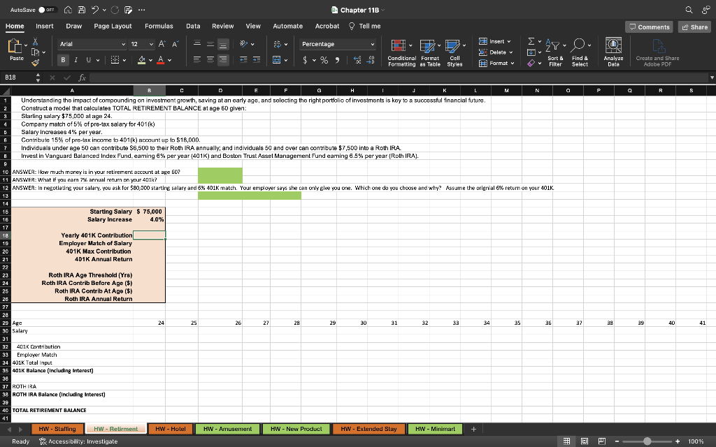 A Chapter 11B Home Insert Draw Page Layout Formulas | Chegg.com