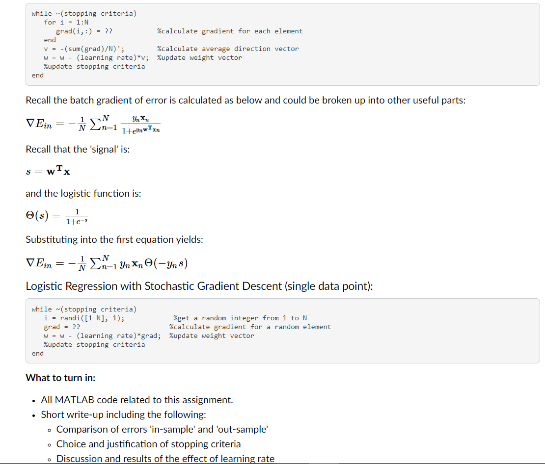 Please do this in MATLAB In this assignment you will | Chegg.com