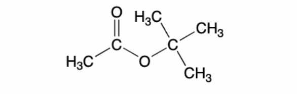 Solved What are possible fragments for tert-butyl acetate | Chegg.com