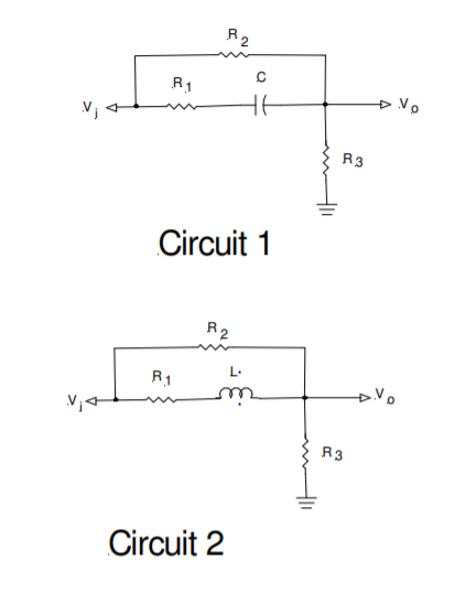 Solved Determine the complex transfer function for the two | Chegg.com