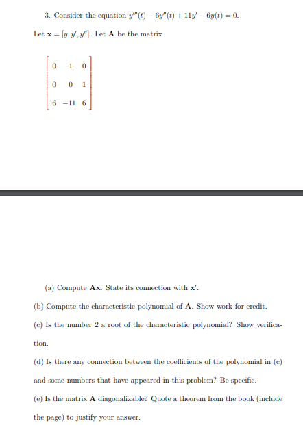 Solved 3. Consider the equation | Chegg.com