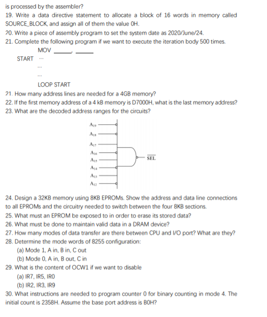 Solved 1. What is the difference between internal memory and | Chegg.com