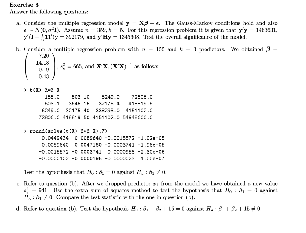 Exercise 3 Answer The Following Questions A Consider 5701