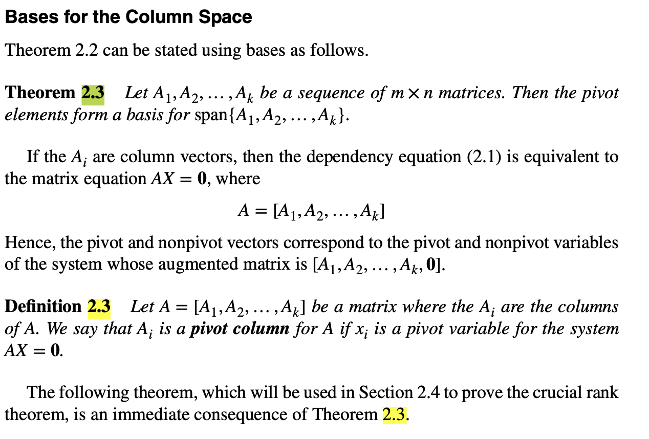 Solved Bases for the Row Space Finding a basis for the row | Chegg.com