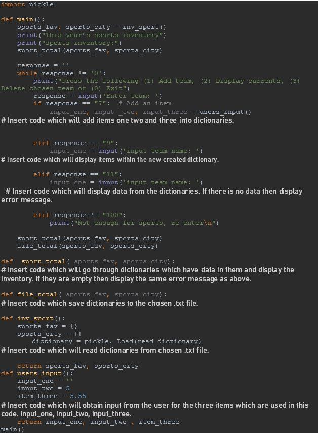 Solved Provide new code as well as proof of it working in a | Chegg.com