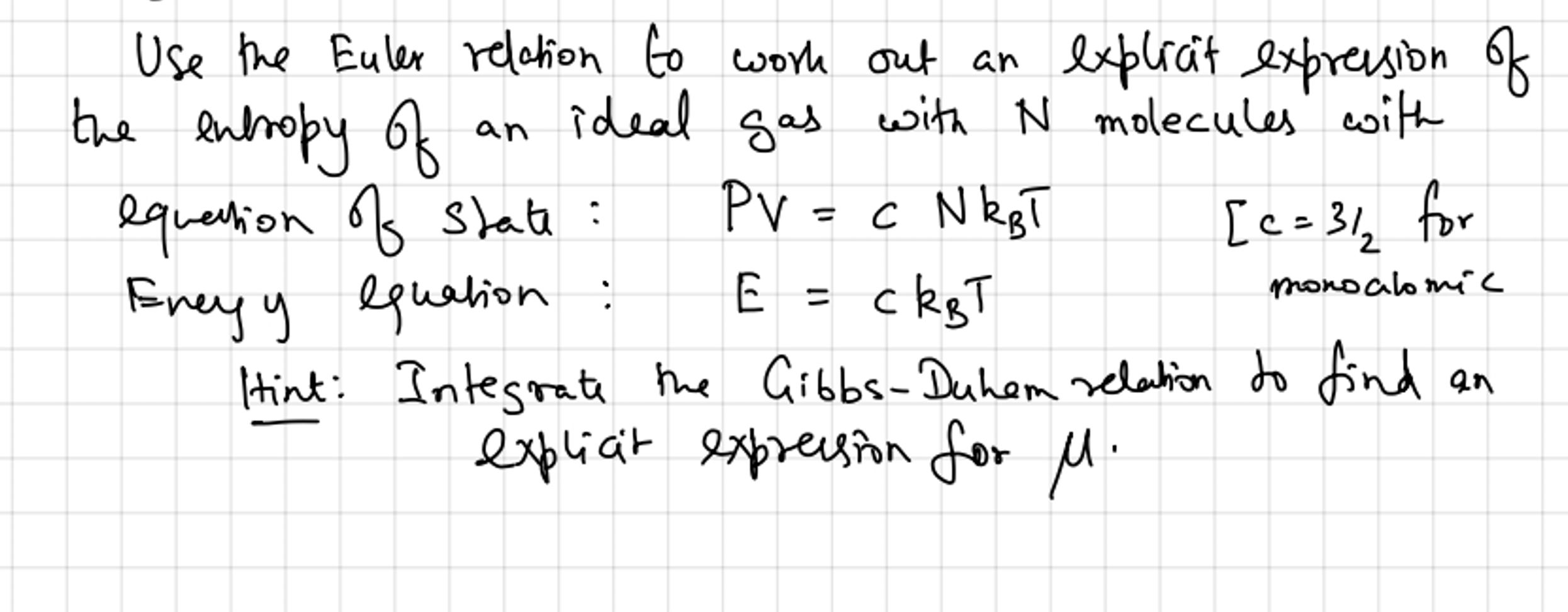 Solved Use the Euler relation to work out an explicit | Chegg.com
