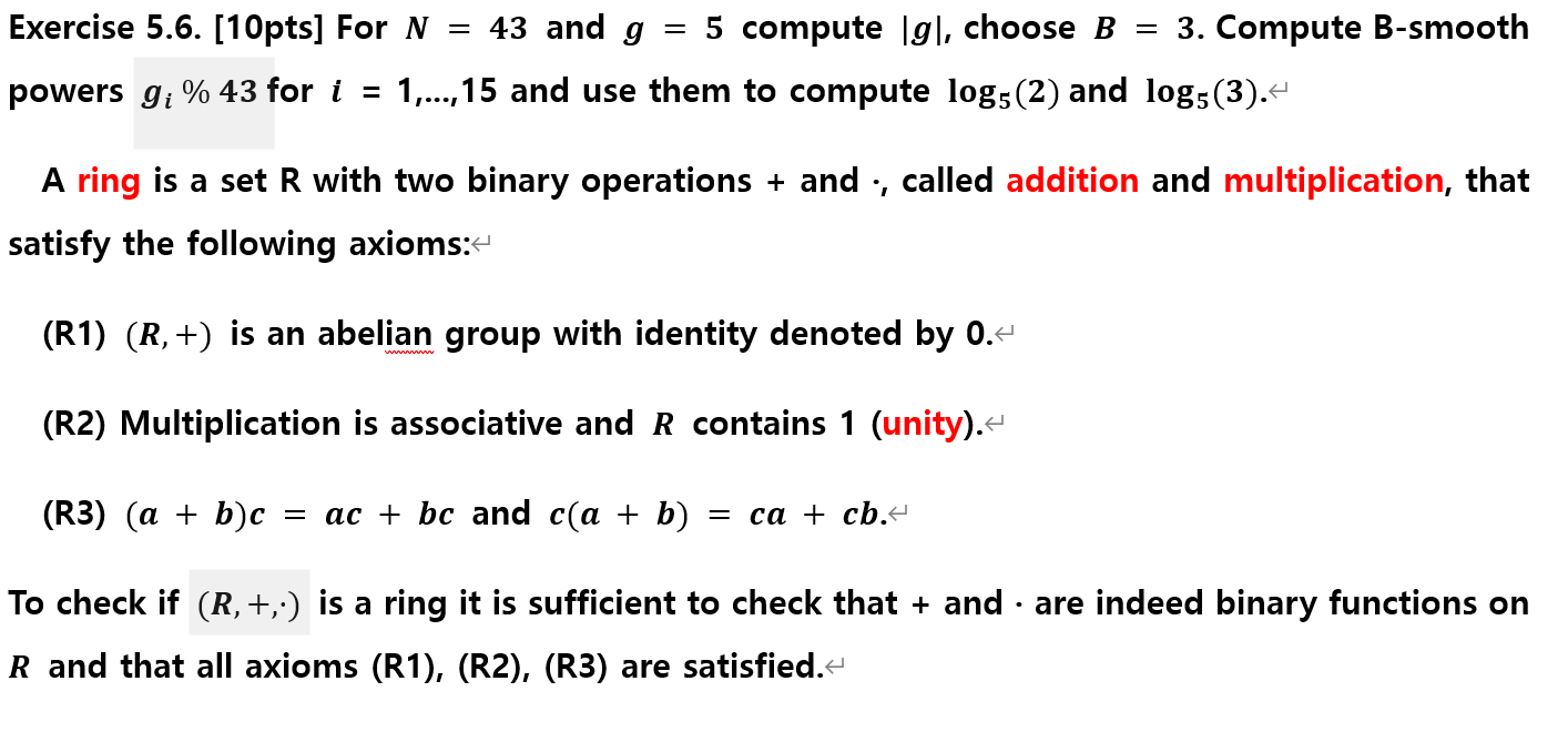 Solved Exercise 5.5. [10pts] Use Pohlig-Hellman algorithm to | Chegg.com