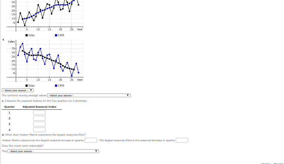 Solved Hint(s) Check My work (1 rem Year 1234567 Quarter 1 | Chegg.com