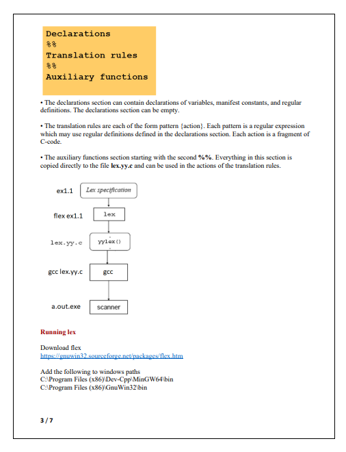 Lexical Analyzer Using Lex Lexical Analyzer Scans 