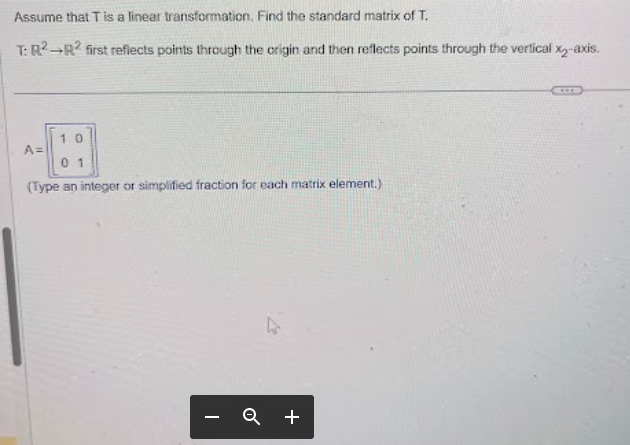 Solved Assume that T is a linear transformation. Find the | Chegg.com