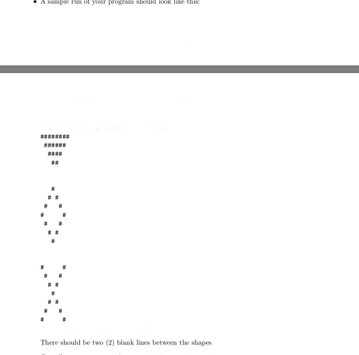 Solved Write a C++ program which draws three different | Chegg.com
