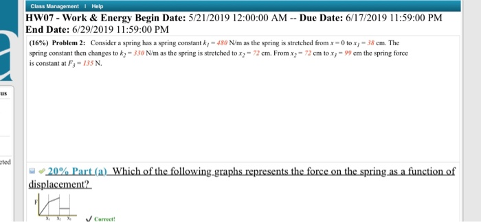 Solved 8:36 usi38ok.theexpertta.com HW07-Work & Energy Begin | Chegg.com