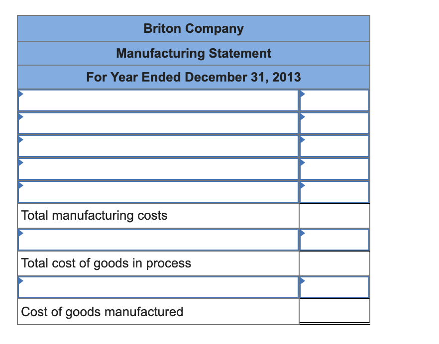 Solved QS 18-10 Cost of goods manufactured P2 Prepare the | Chegg.com