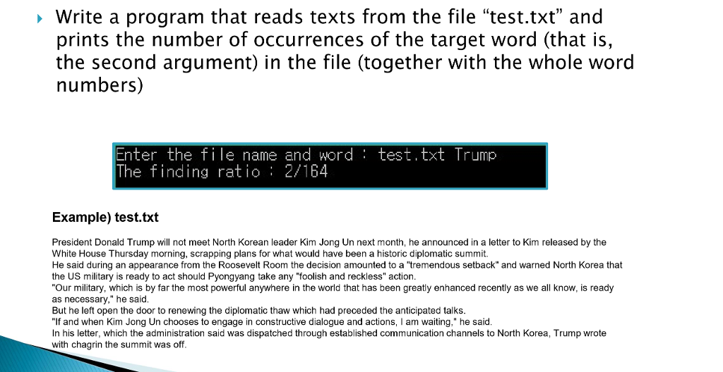 Solved Write A Program That Reads Texts From The File