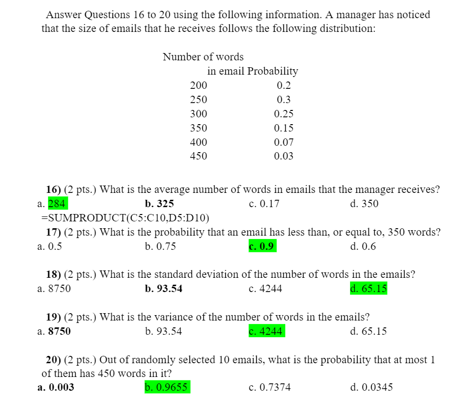 Solved PLEASE EXPLAIN ALL STEPS FOR QUESTIONS 18 TO 20! NO | Chegg.com