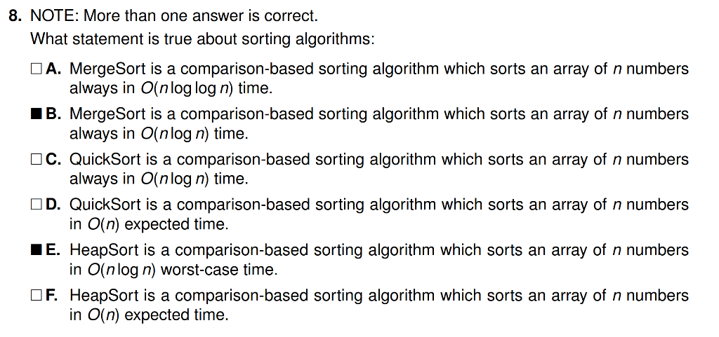 Solved NOTE: More than one answer is correct. What statement | Chegg.com