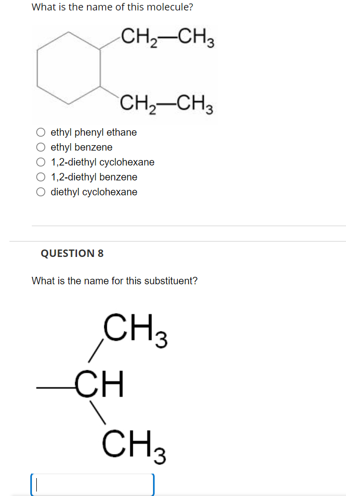 Solved What is the name of this molecule? CH2-CH3 CH2-CH3 O | Chegg.com