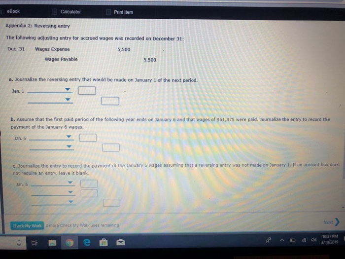 Solved eBook Calculator Print Item Appendix 2: Reversing | Chegg.com
