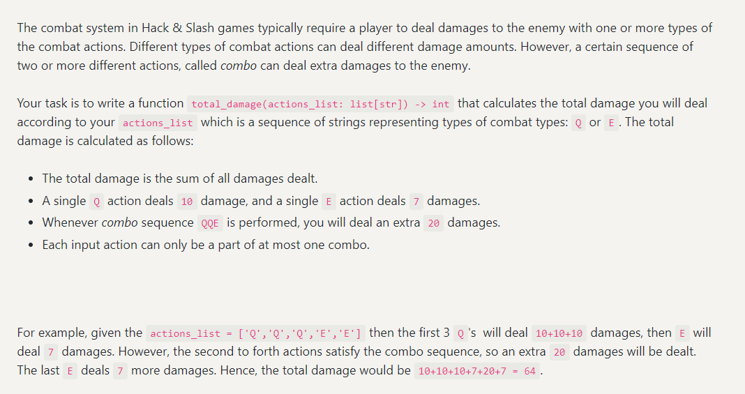 Solved The combat system in Hack & Slash games typically | Chegg.com