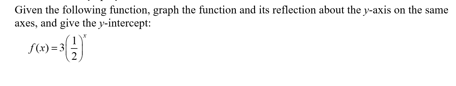 Solved Given the following function, graph the function and | Chegg.com