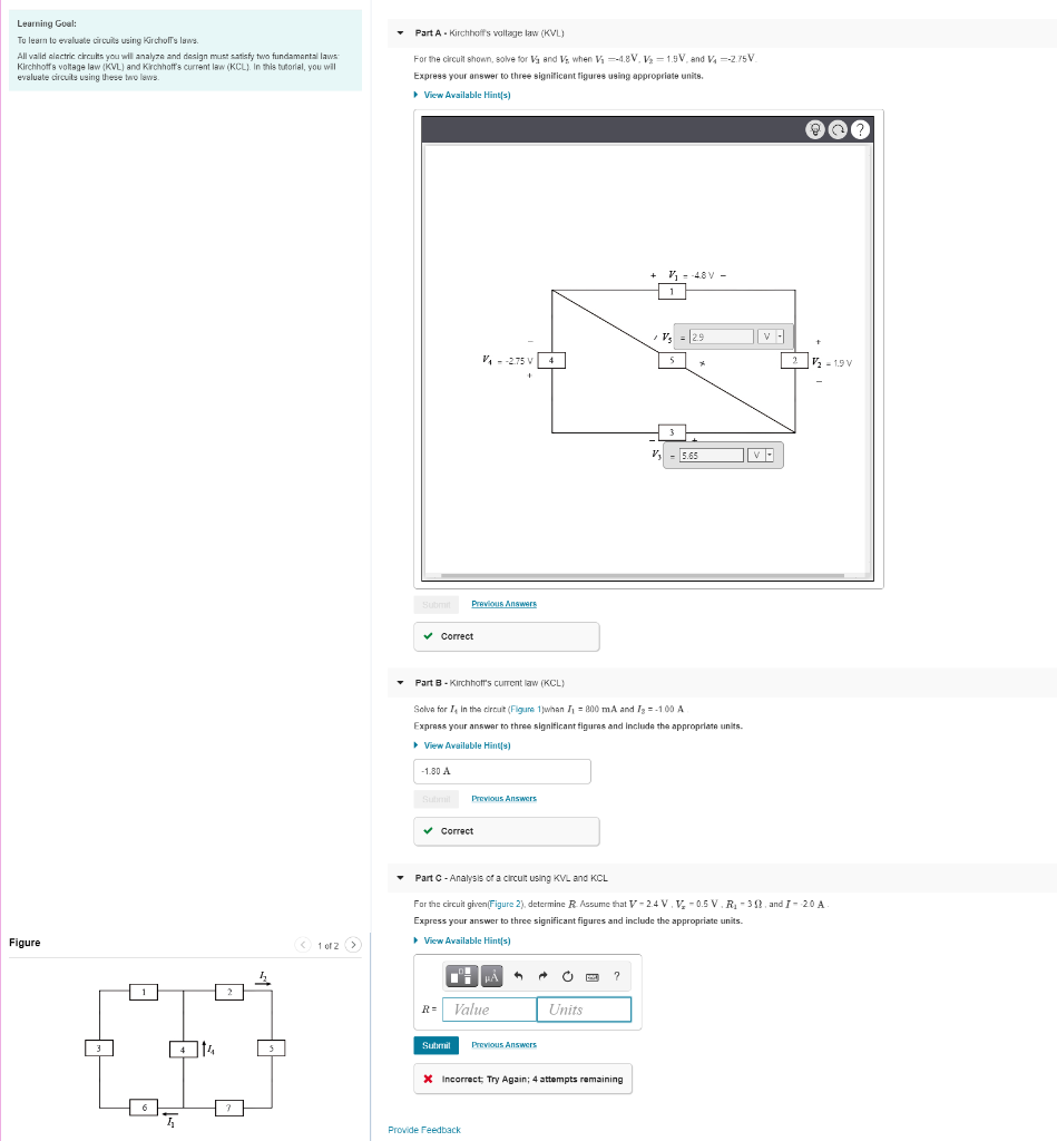 Solved Learning Goal: Tu learn to evaluate circuits using | Chegg.com