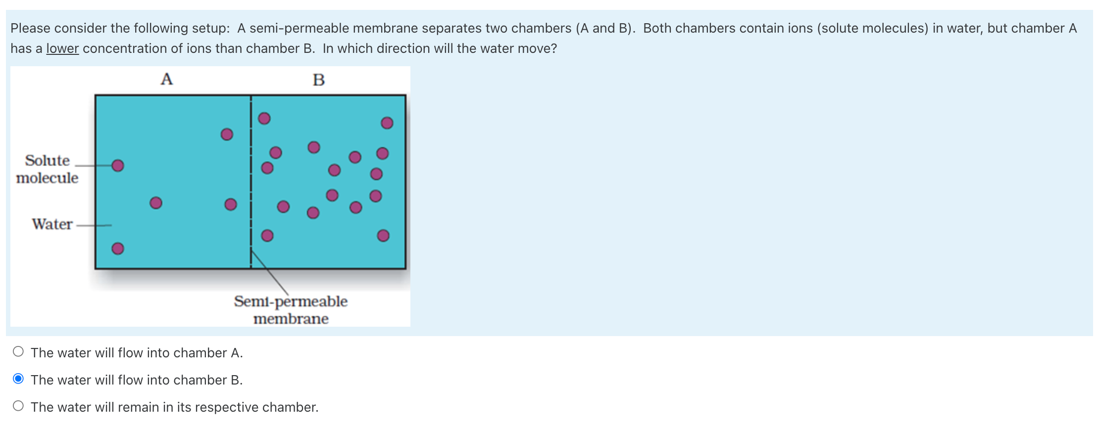 Solved Please consider the following setup: A semi-permeable | Chegg.com