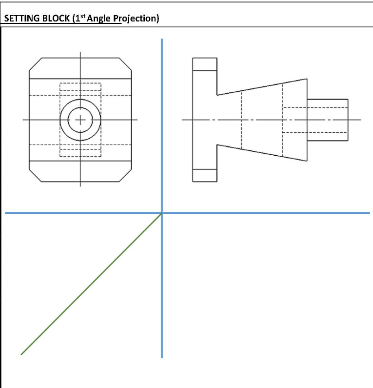 Solved Draw missing views of the model from given projection | Chegg.com