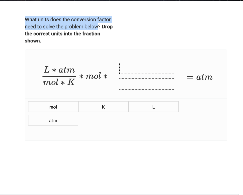 Solved What units does the conversion factor need to solve | Chegg.com