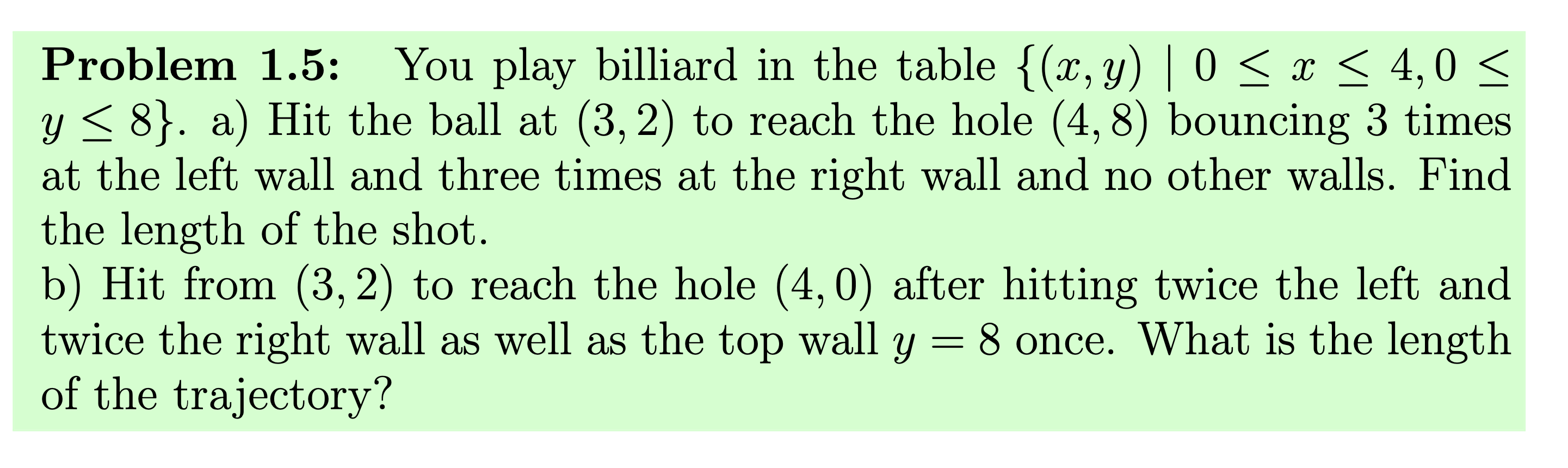 Solved Problem 1.5: You play billiard in the table | Chegg.com
