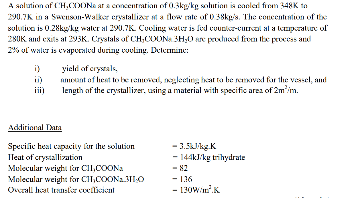 Solved A solution of CH3COONa at a concentration of 0.3 | Chegg.com