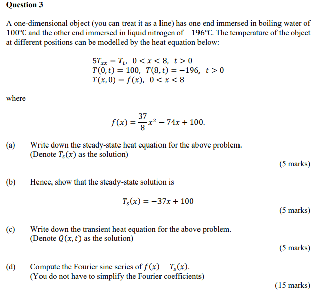 Solved A one-dimensional object (you can treat it as a line) | Chegg.com
