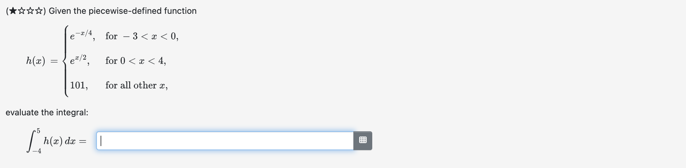 Solved Evaluate the definite integral using the piecewise | Chegg.com