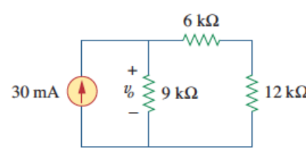 Solved Find v0, power supplied by the current source, and | Chegg.com