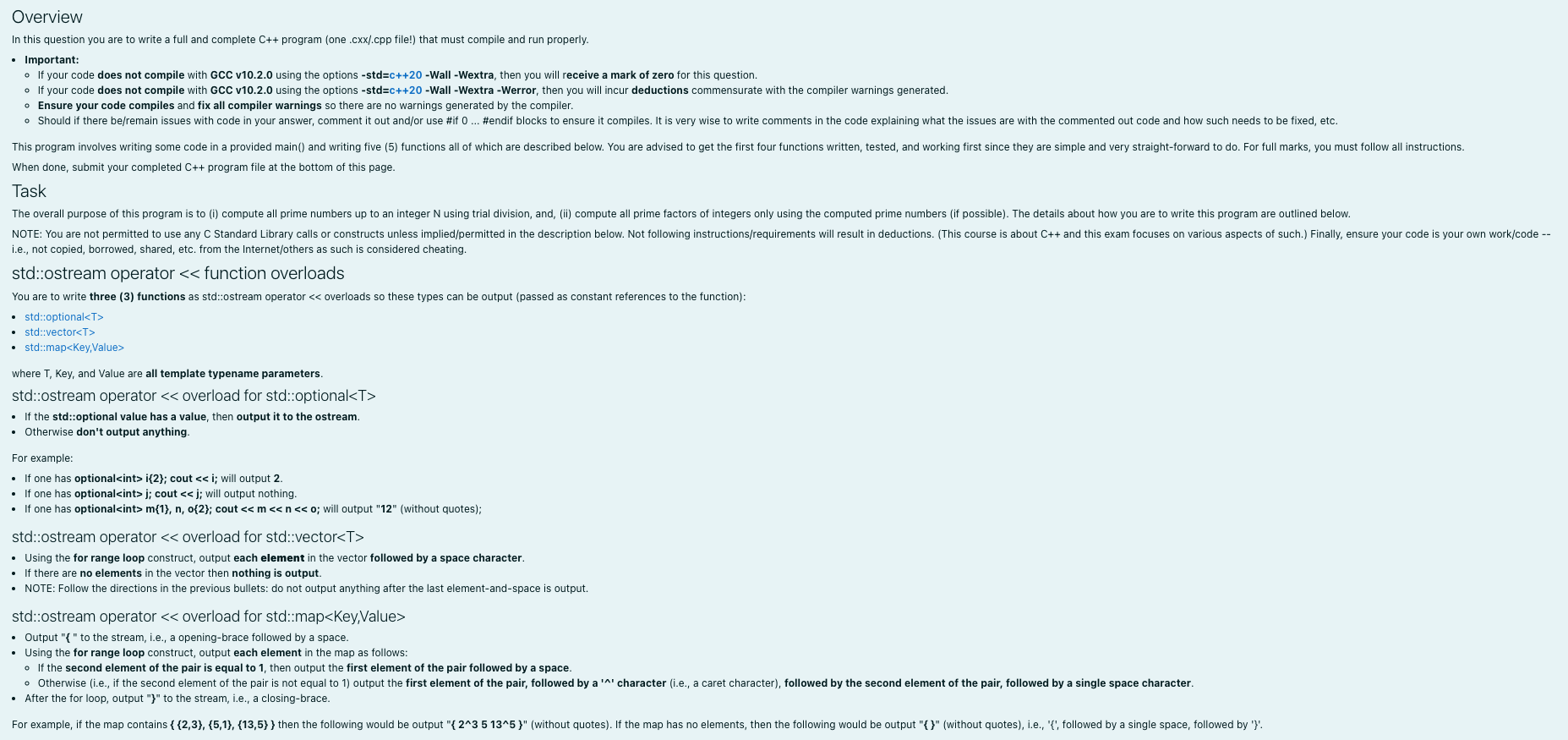 Overview In this question you are to write a full and | Chegg.com