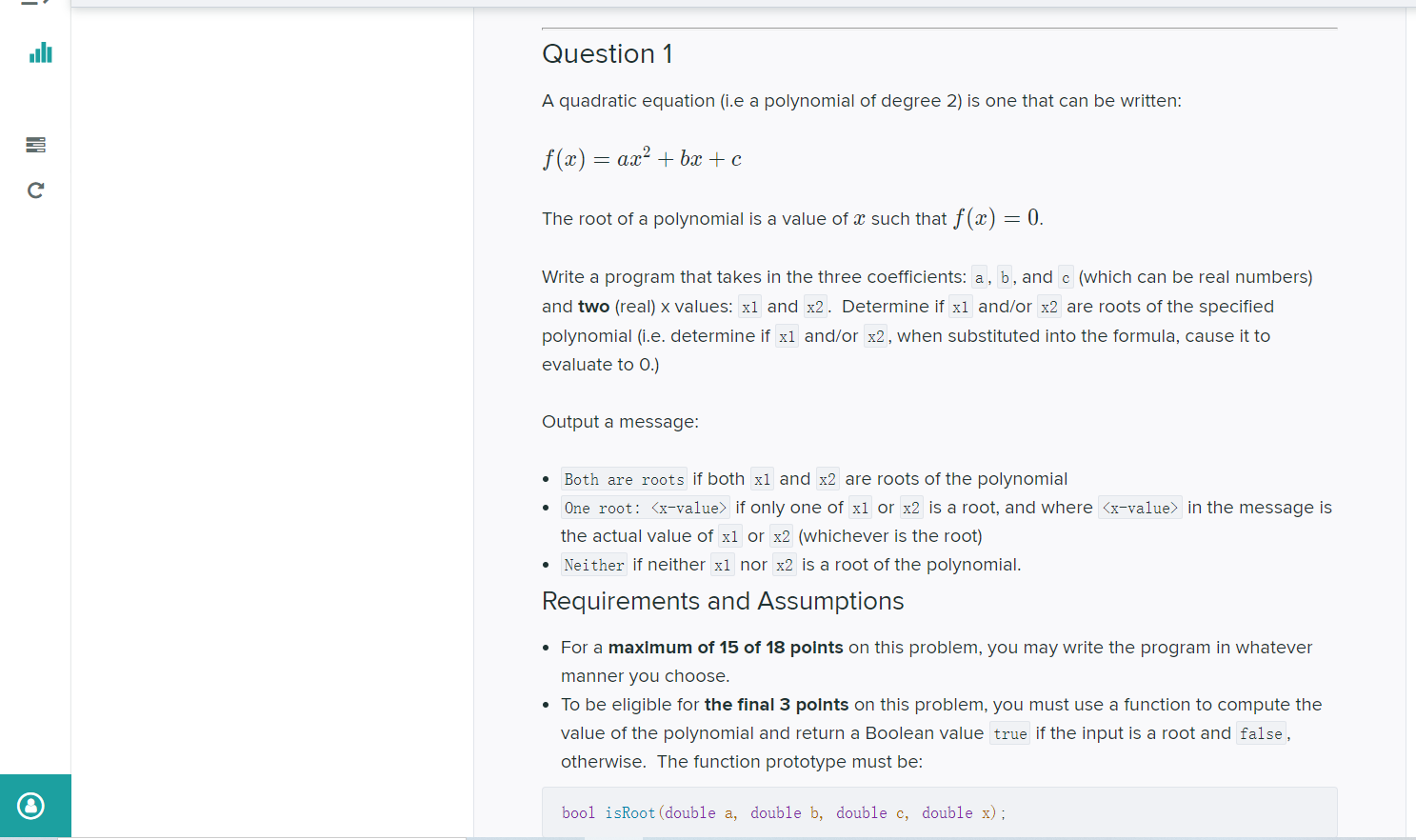 Solved Please use C++ ONLY to code, and only use the | Chegg.com