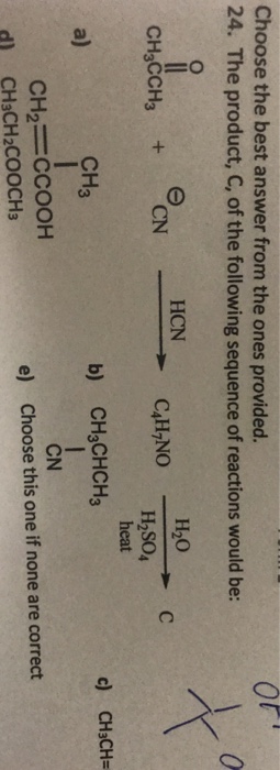 Solved Choose the best answer from the ones provided. The | Chegg.com
