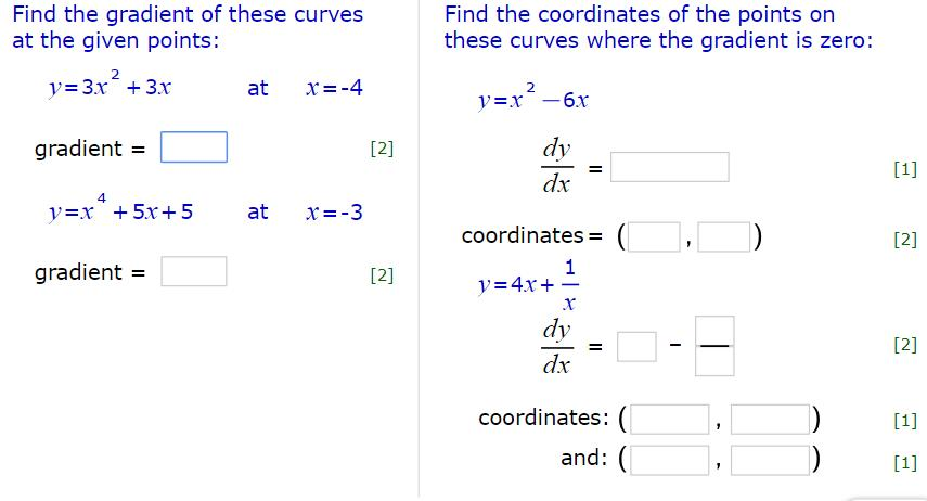 Solved Find dy dx for each of these functions: y = -1 = y = | Chegg.com