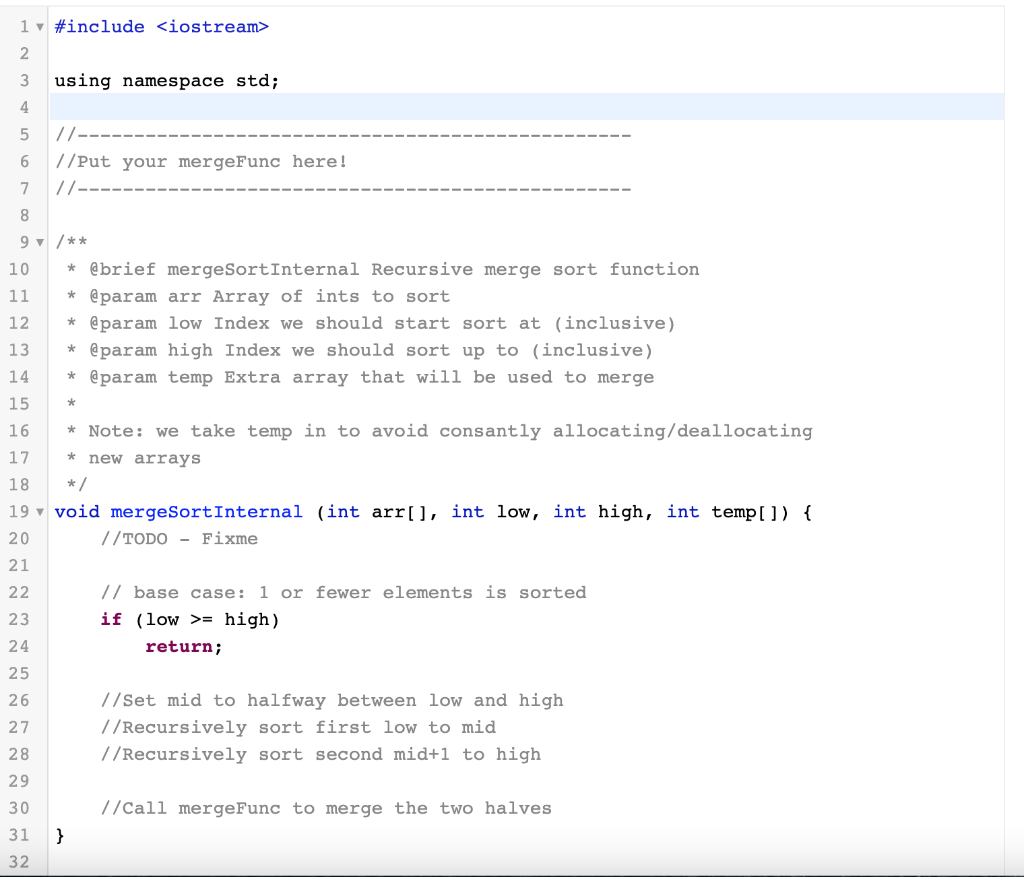 Solved MergeSort. Please include source code and | Chegg.com