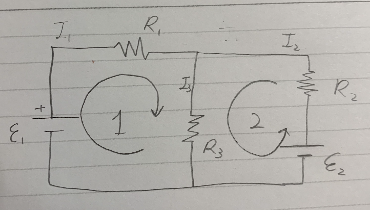 Solved Apply Kirchhoff’s Laws (loop and junction rule) for | Chegg.com