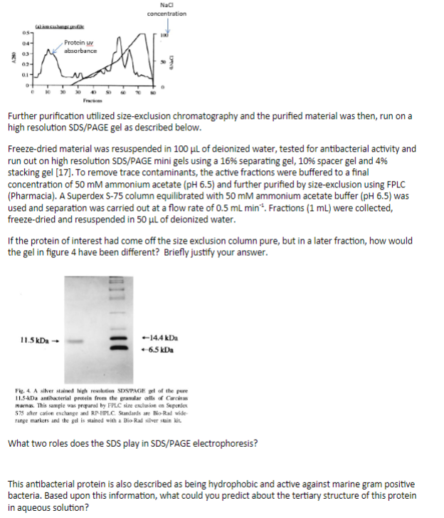 Solved Please help me! ﻿Further purification utilized | Chegg.com