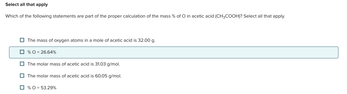 Solved Select all that applyWhich of the following | Chegg.com