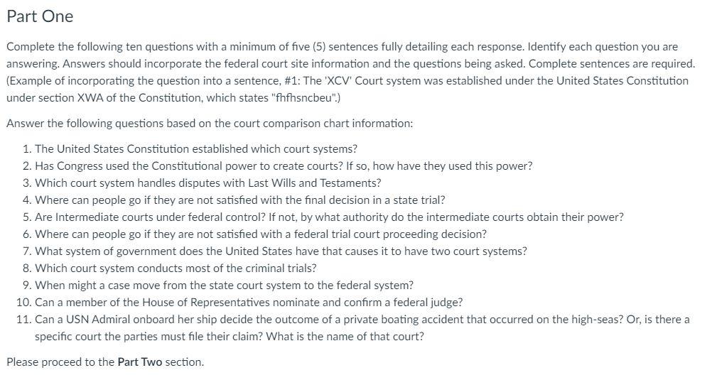 Complete the following ten questions with a minimum | Chegg.com