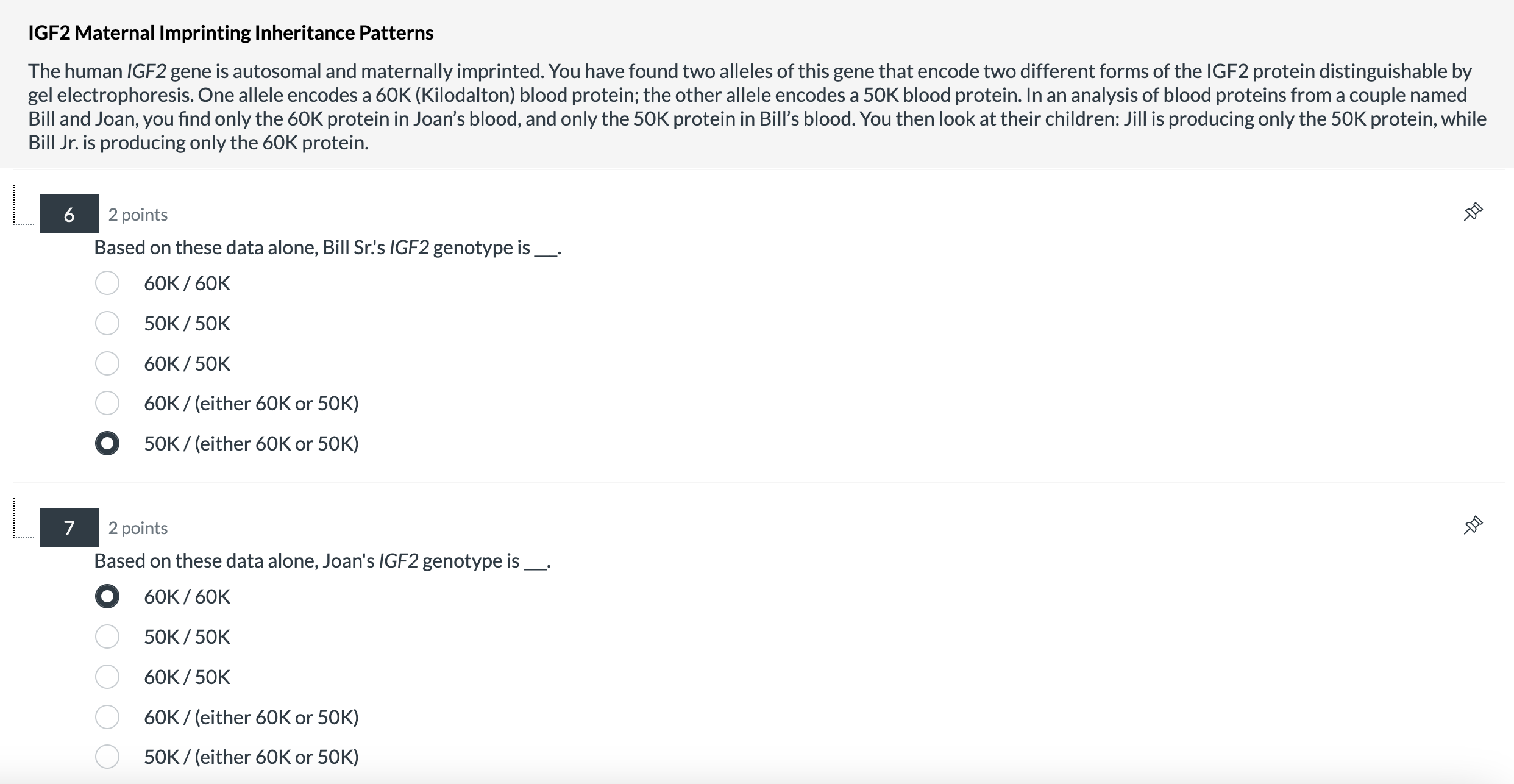 Solved IGF2 Maternal Imprinting Inheritance Patterns The | Chegg.com
