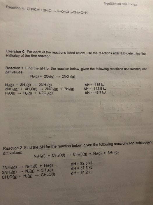 Solved Using Hess’ Law to determine the enthalpy of a | Chegg.com