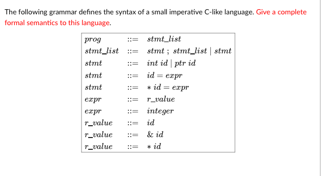 Solved Need the semantics... not a copy and paste of what | Chegg.com