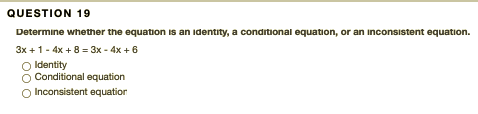 Solved QUESTION 19 Determine whether the equation is an | Chegg.com