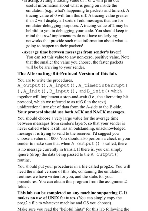 Solved Programming Assignment: Implementing a Reliable | Chegg.com Solved Programming Assignment: Implementing a Reliable | Chegg.com